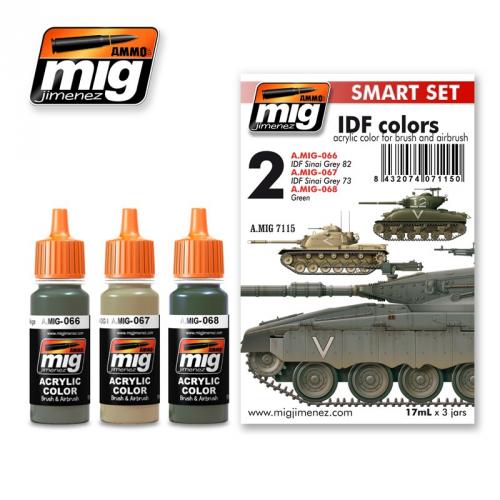 AMMO MIG IDF COLORS - SMART ACRYLIC SET