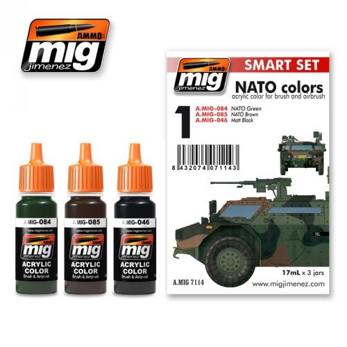 AMMO MIG NATO COLOR SET - SMART ACRYLIC SET