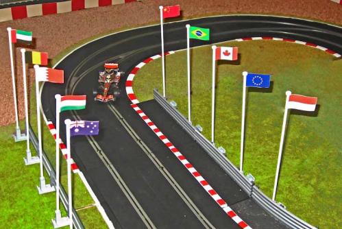 SLOT TRACK SCENICS FLAG PACK