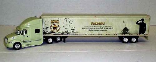 TONKIN Patriotic #3 - International Prostar with Sleeper and 53' Dry ...